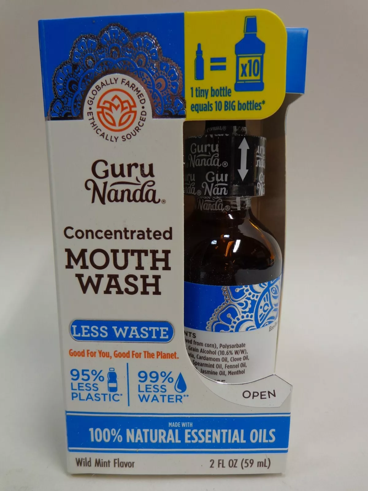 Guru Nanda Wild Mint Concentrated Mouthwash, 2 oz.. - Walmart.com