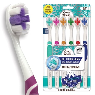 GuruNanda Children's Toothbrush - Extra Soft Bristles, Ergonomic Grip ...