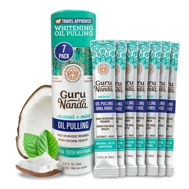 Guru Nanda Advanced Pulling Oil, Natural Teeth & Gum Care, Coconut ...