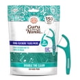 GuruNanda Dual Slickers Floss Picks - Double-Threaded Dyneema Dental ...