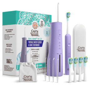 GuruNanda, Electric Toothbrush with Water Flosser, 2.0, Lavender ...