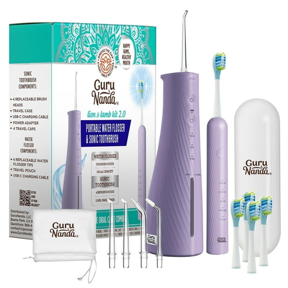 Free Shipping! GURU NANDA Lion & Lamb Kit 2.0 Electric Toothbrush with ...