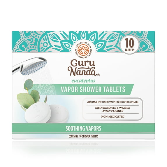 GuruNanda Eucalyptus Vapor Shower Tablets – Aromatherapy Steam Tablets ...