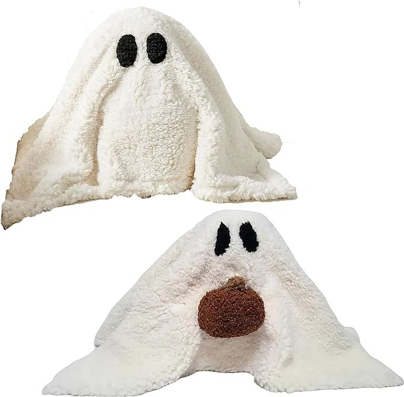Gus The Ghost with Pumpkin Pillow, Gus The Ghost Pillow, Ghost Pillow ...