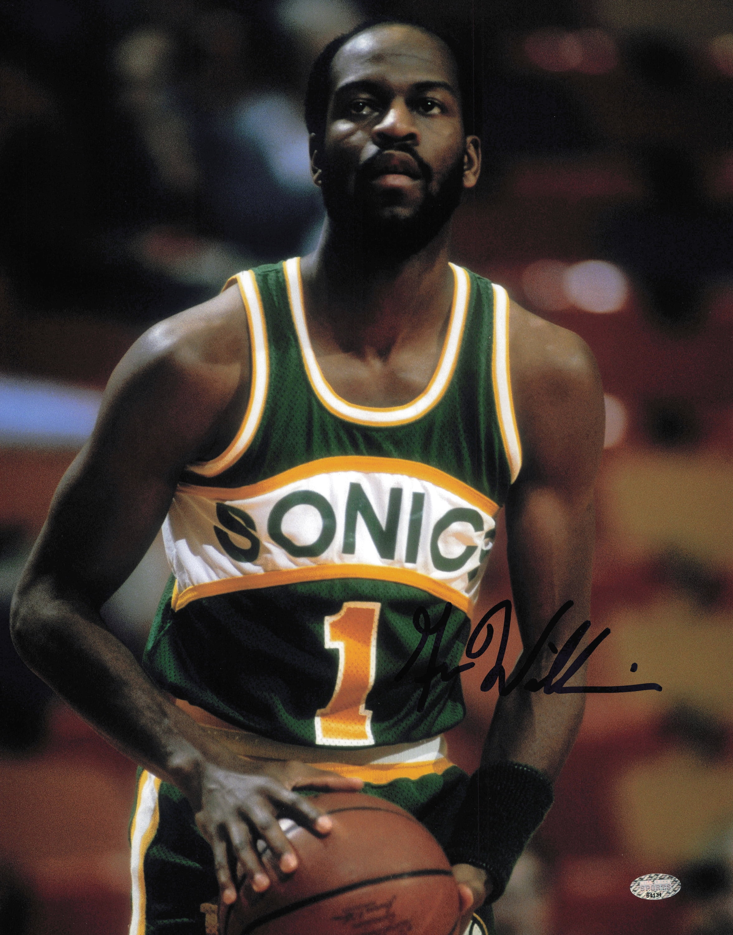 Gus Williams Autographed 11x14 Photo Seattle Supersonics MCS Holo ...