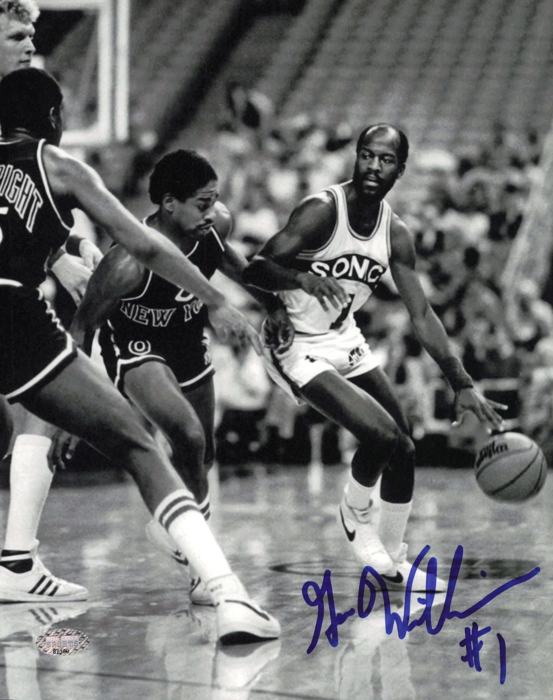 Gus Williams Autographed 8x10 Photo Seattle Supersonics MCS Holo #87360 ...