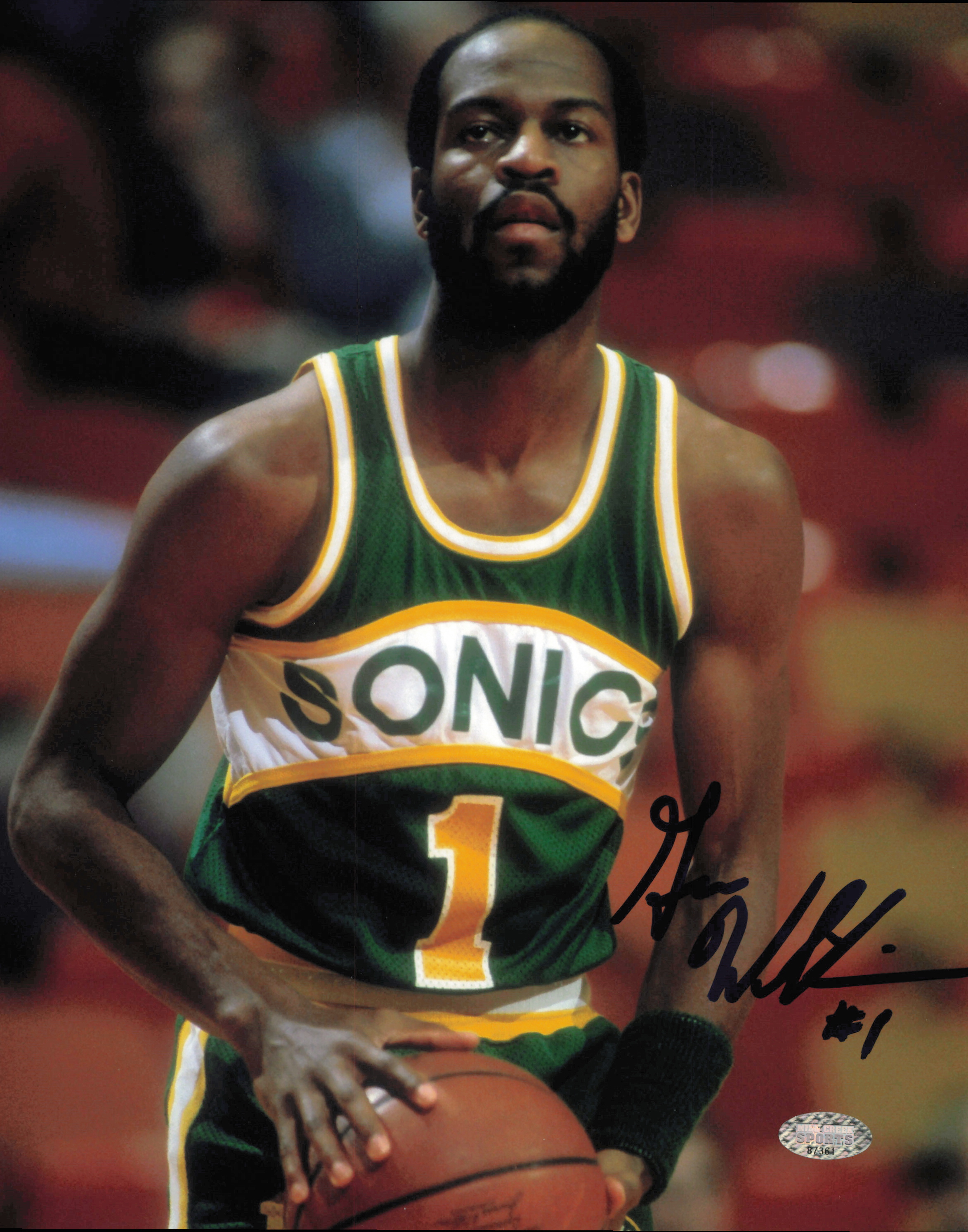 Gus Williams Autographed 8x10 Photo Seattle Supersonics MCS Holo #87361 ...