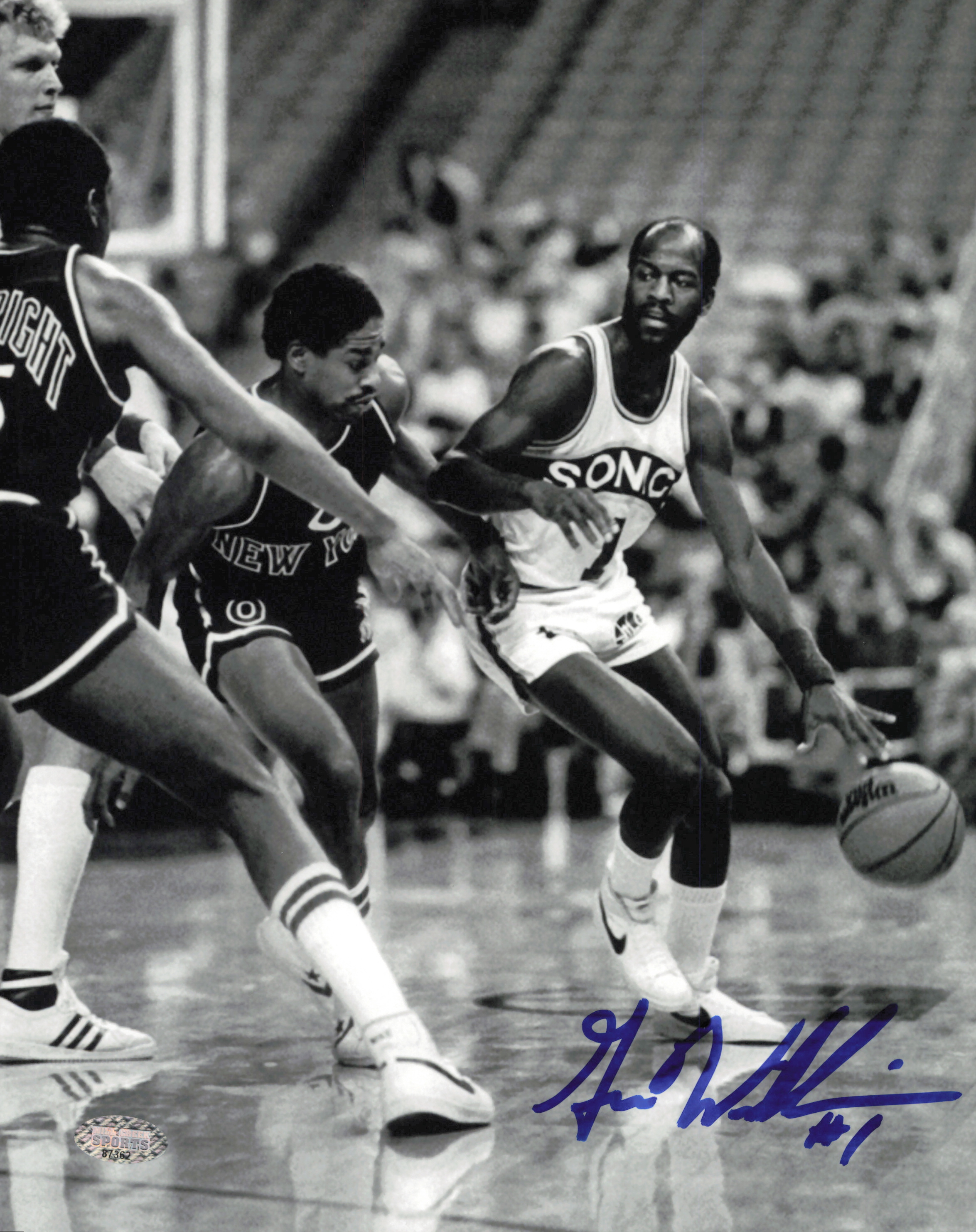Gus Williams Autographed 8x10 Photo Seattle Supersonics MCS Holo #87362 ...