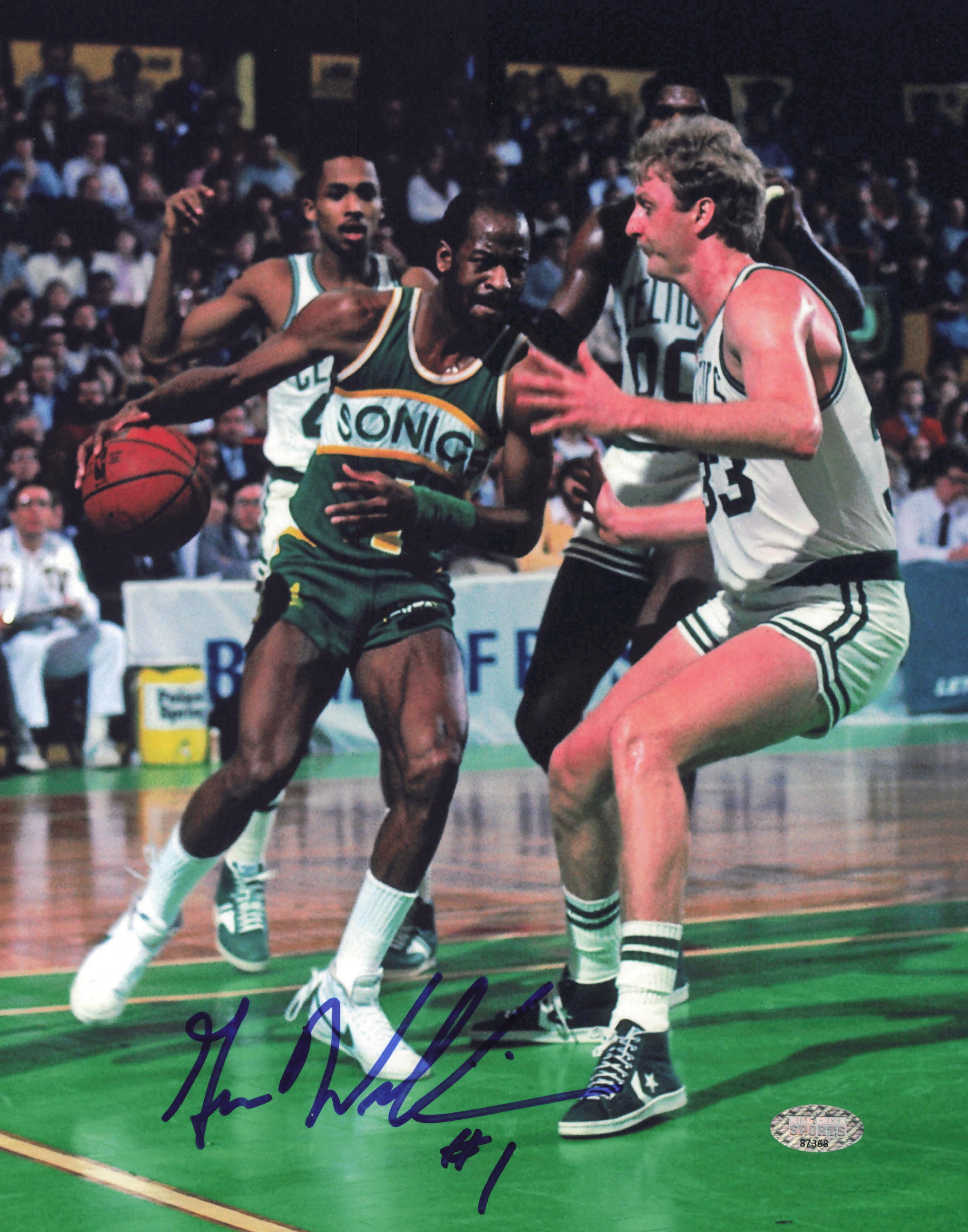 Gus Williams Autographed 8x10 Photo Seattle Supersonics MCS Holo #87368 ...