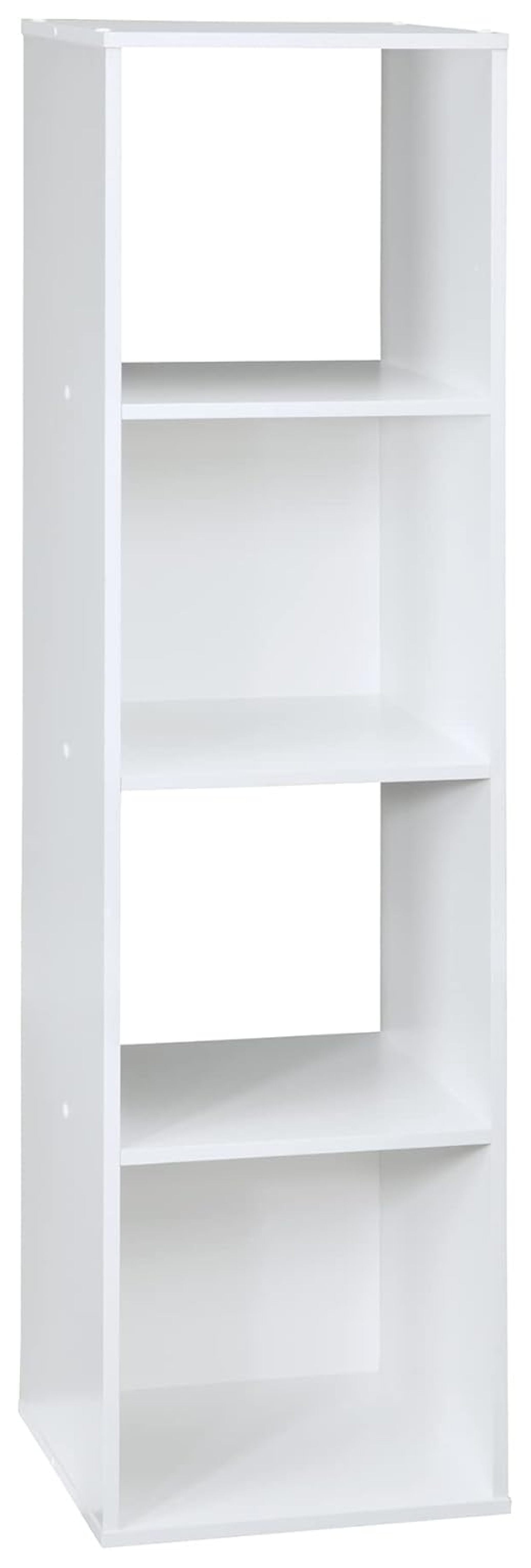 GusaPl 4 Cube Stackable Storage, White - Walmart.com