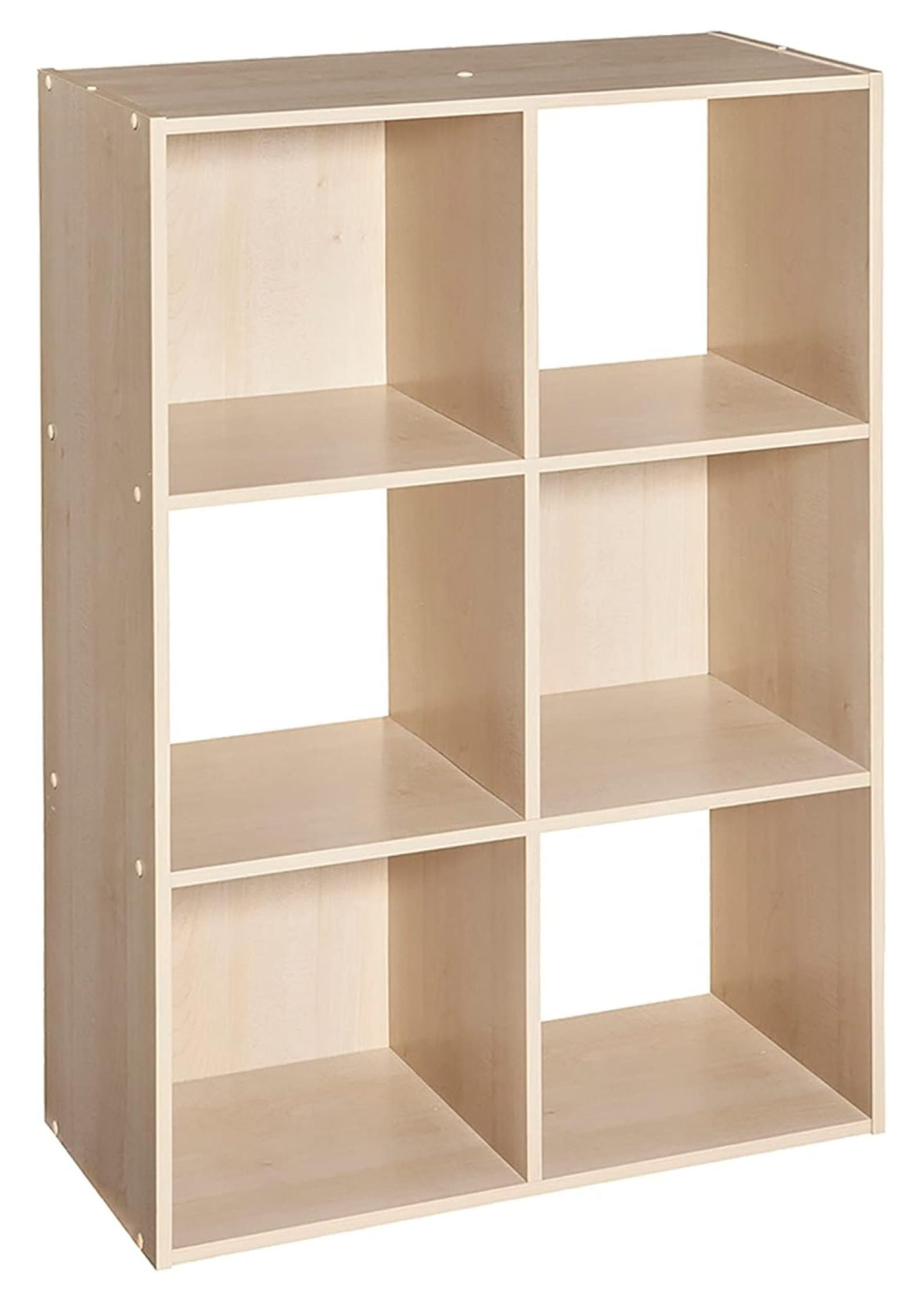 GusaPl 4176 6-shelf Cubeicals Organizer, 6-Cube, Birch - Walmart.com