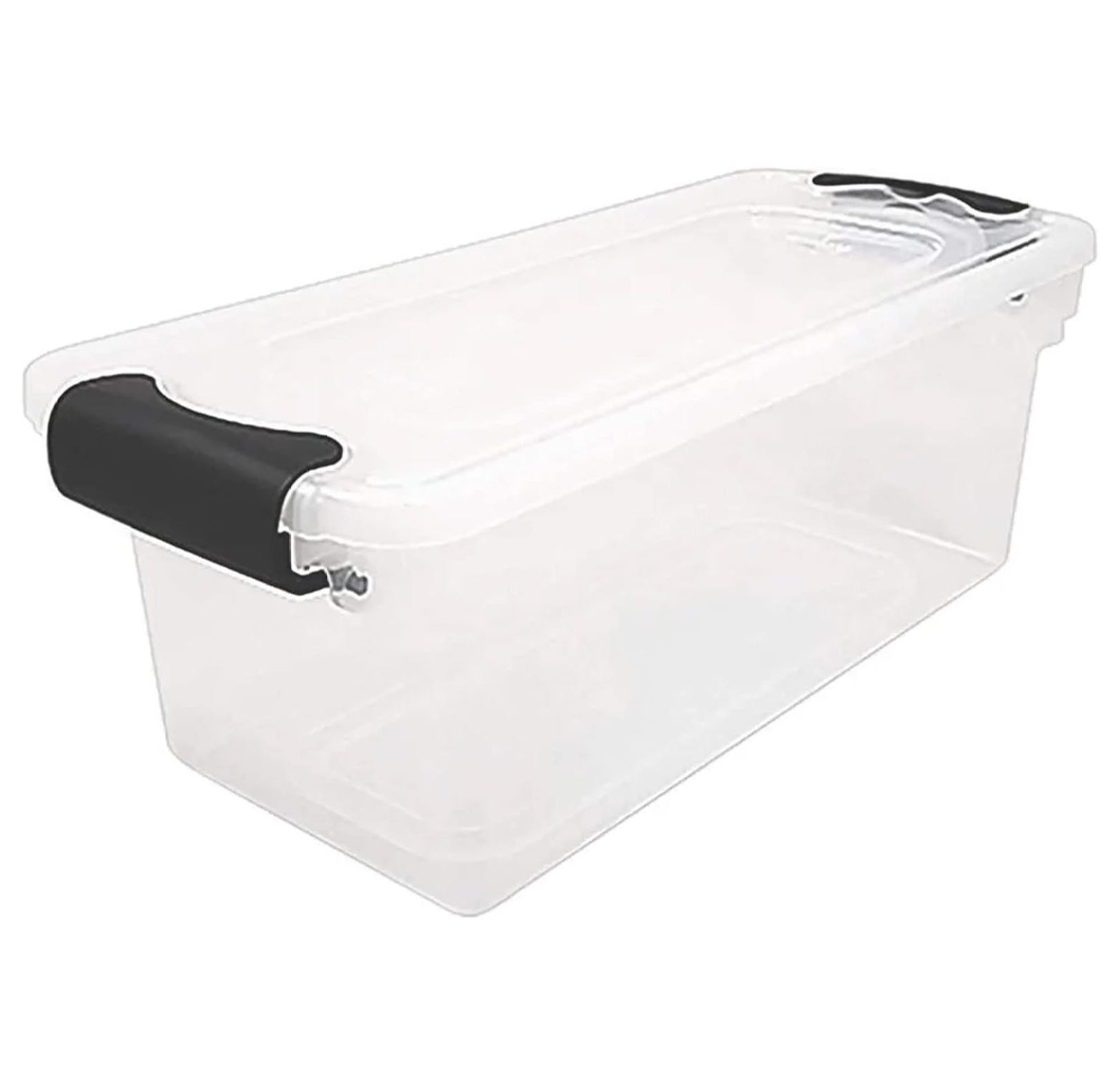 GusaPl 5 Pack Small Clear Plastic Storage Bins with Latching Lids, 7.5 ...