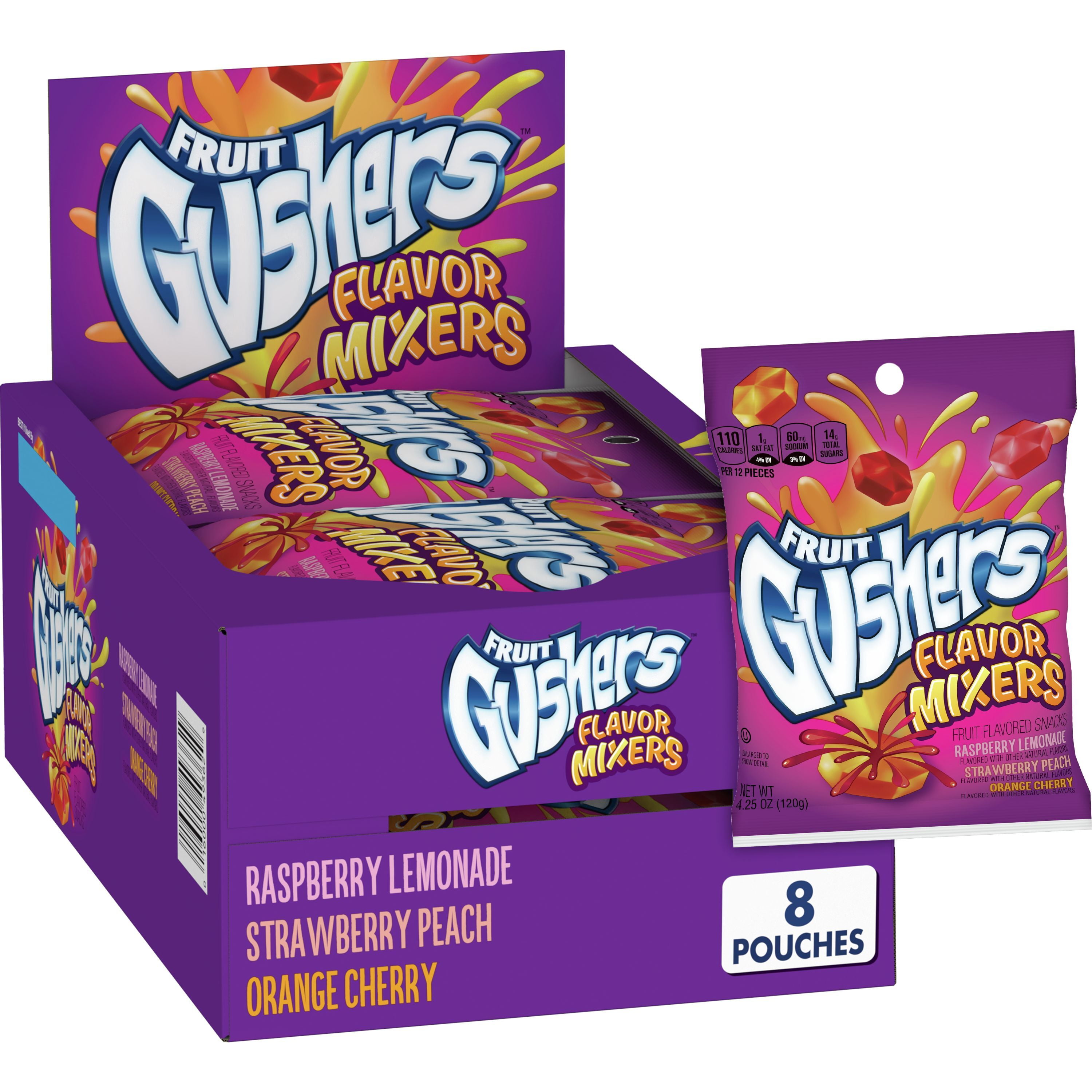 Gushers Flavor Mixers Fruit Flavored Snacks 8 Count - Walmart.com