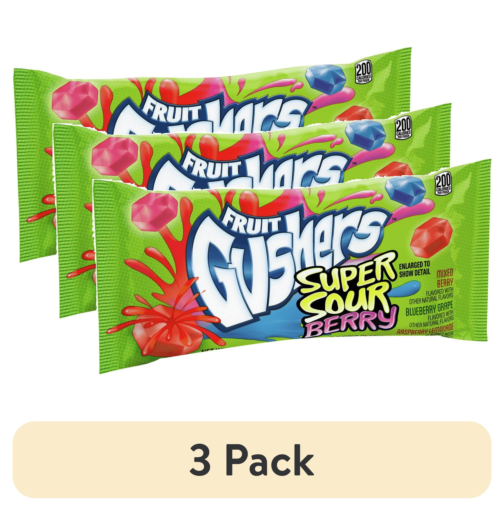 (3 pack) Gushers Sour Berry Fruit Flavored Snacks - Walmart.com