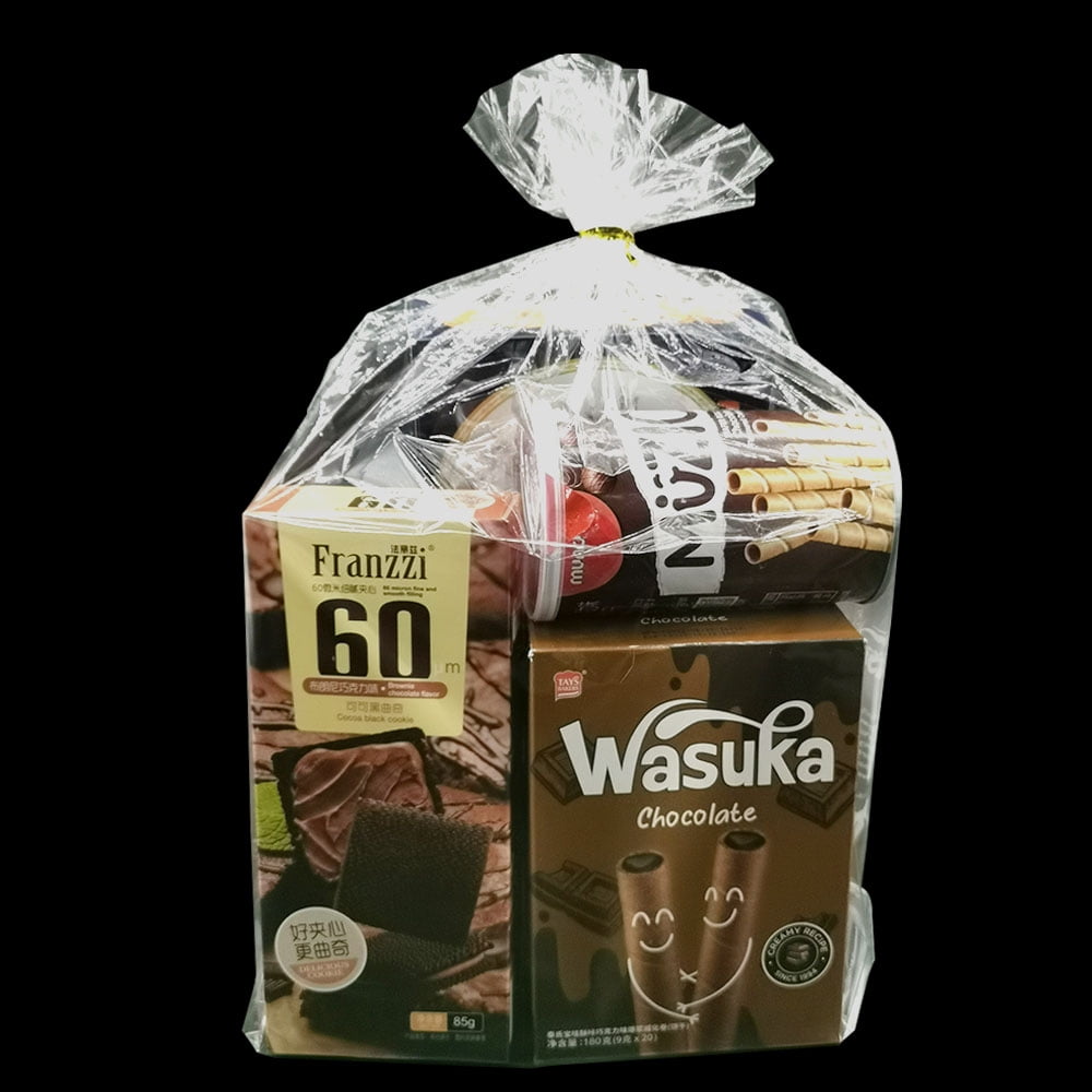 Gusseted Cellophane Bags 10 x 14-inch Flat Bottom Clear Treat Goodie ...