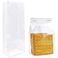 Gusseted Cellophane Bags,Flat Bottom Cellophane Smore Bags with Paper ...