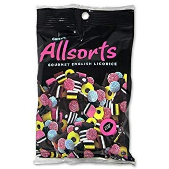 Gustaf's AllSorts Gourmet English Licorice MDA05 Candy, 6.3 Ounce Peg ...