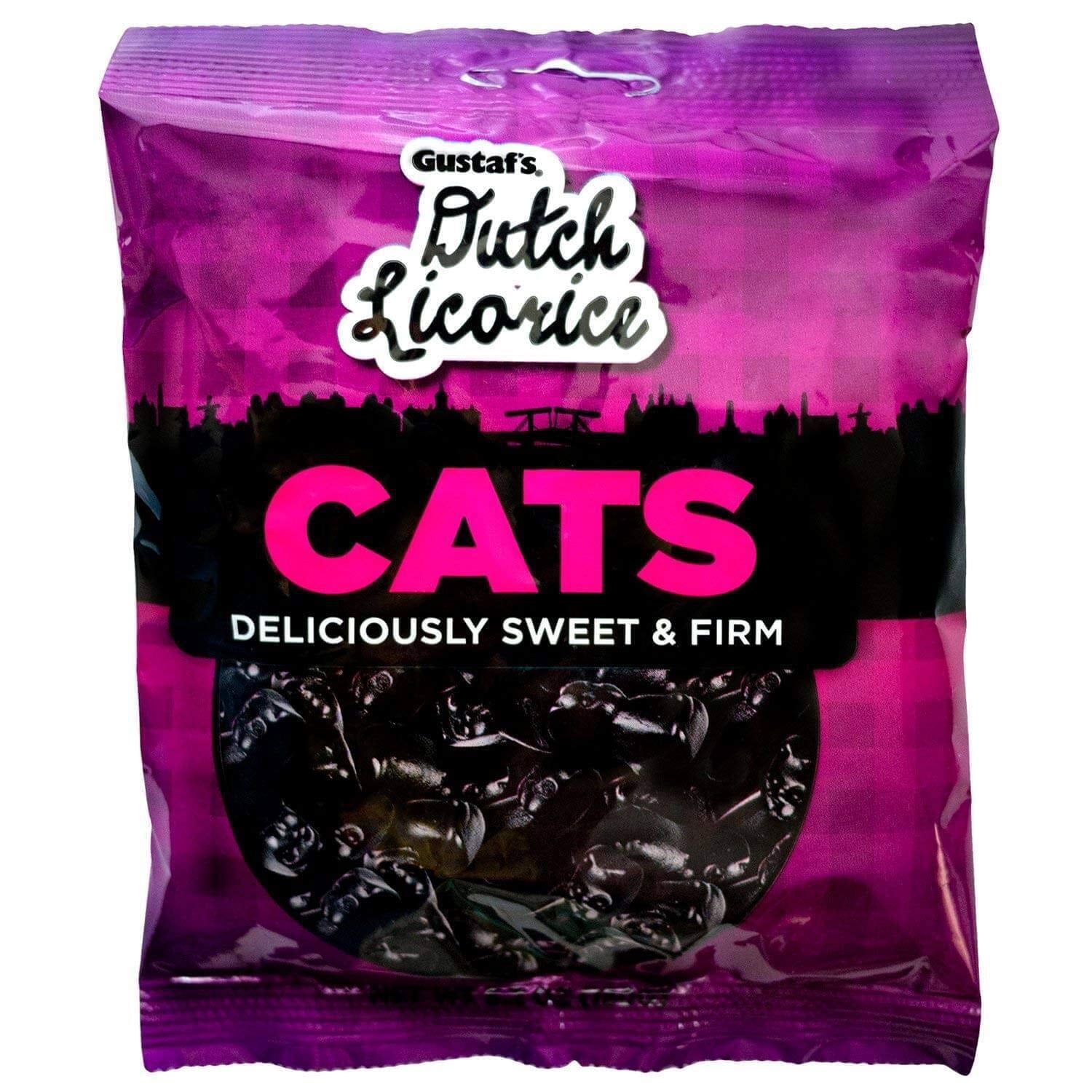 Gustaf's Dutch Licorice Cats, sweet & firm 150g - 5.29oz (1 Bag ...