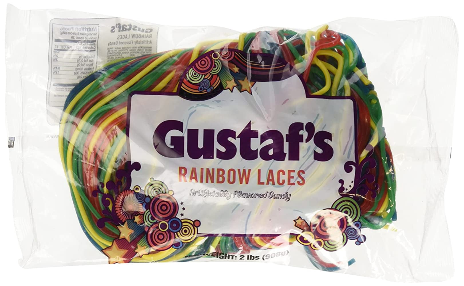 Gustaf's Rainbow Licorice Lace DMF15 - 2 Lb. Bag - Walmart.com