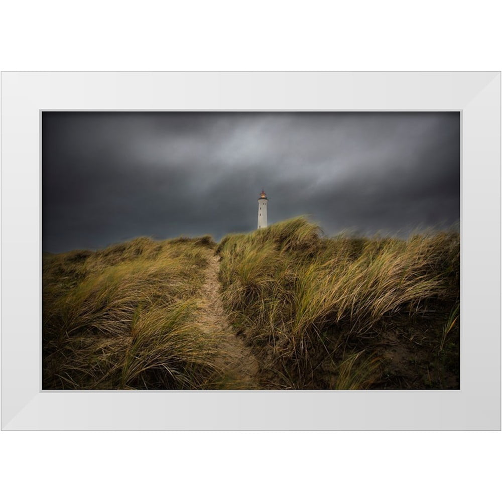 Gustafson Pro, Clas 32x23 White Modern Wood Framed Museum Art Print ...