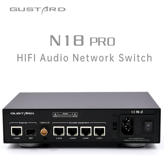 Gustard N18 pro HiFi Audio Network Switch - 1*SFP + 5*10/100/1000M ...