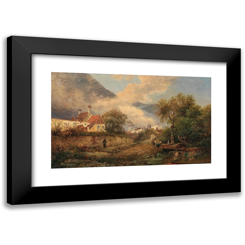 Gustav Barbarini 14x10 Black Modern Framed Museum Art Print Titled - By ...