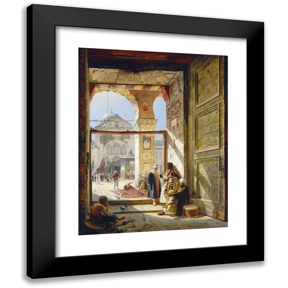 Gustav Bauernfeind 12x14 Black Modern Framed Museum Art Print Titled ...