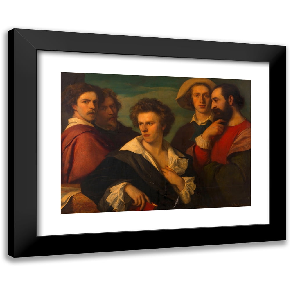 Gustav Gaul 24x19 Black Modern Framed Museum Art Print Titled - Group ...