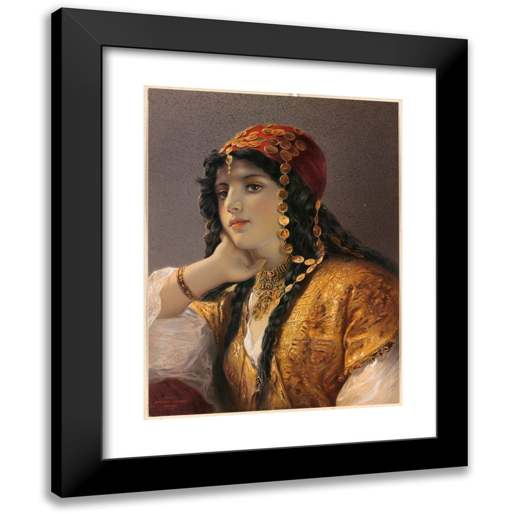 Gustav Karl Ludwig Richter 15x18 Black Modern Framed Museum Art Print Titled - Odalisque (ca ...