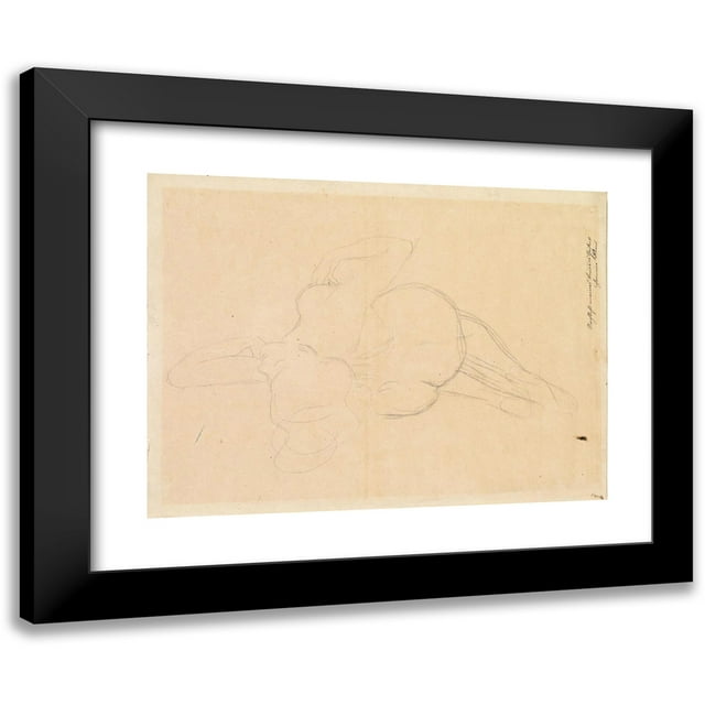 Gustav Klimt 14x11 Black Modern Framed Museum Art Print Titled - Acting Acting Backwards ...