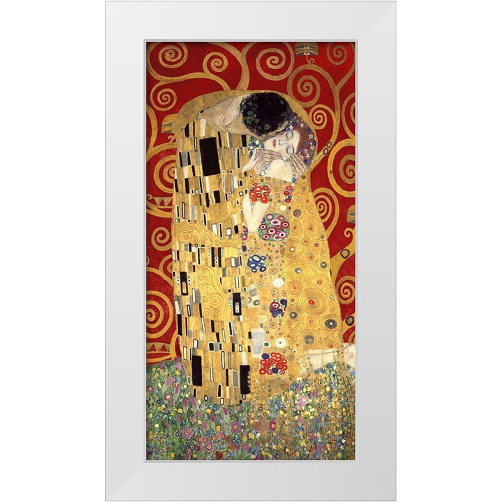 Gustav, Klimt 18x32 White Modern Wood Framed Museum Art Print Titled ...