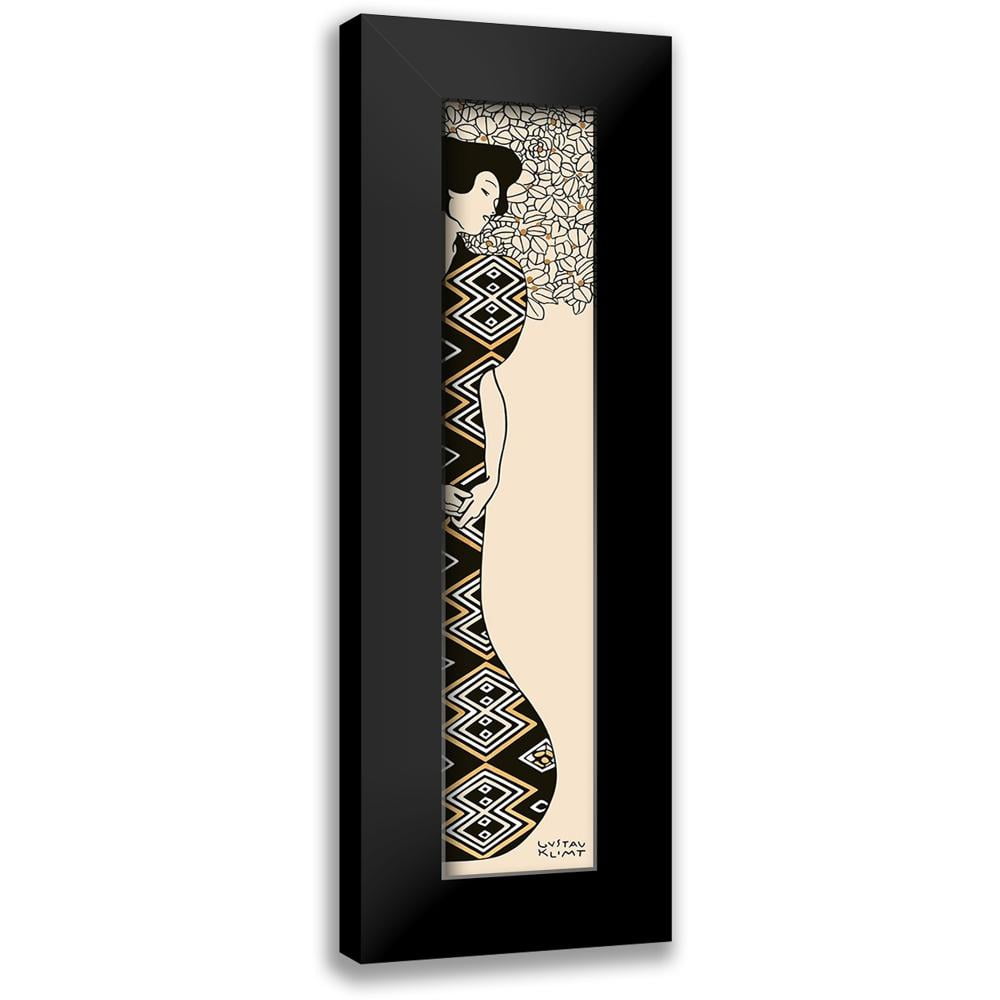 Gustav, Klimt 8x24 Black Modern Framed Museum Art Print Titled - Woman ...