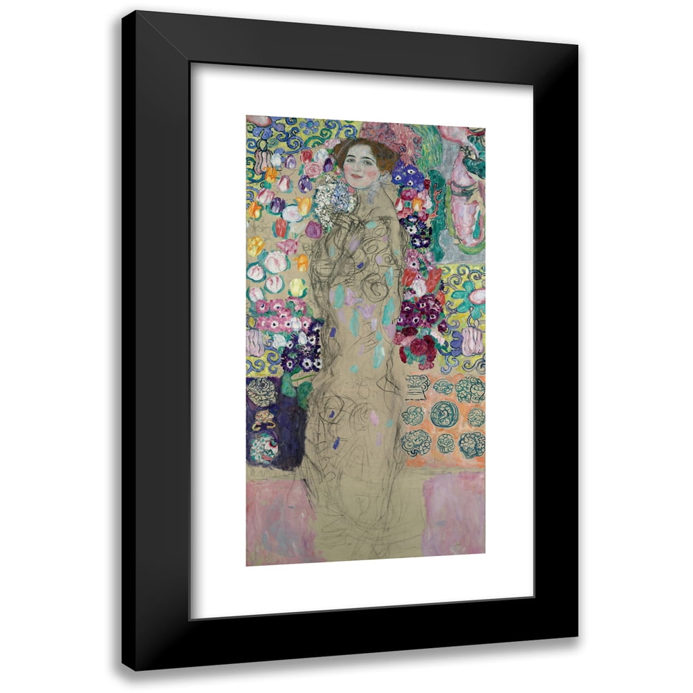 Gustav Klimt 9x14 Black Modern Framed Museum Art Print Titled ...