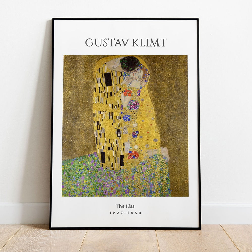 Gustav Klimt Art Print, Kiss Art Print, Gustav Klimt Painting ...