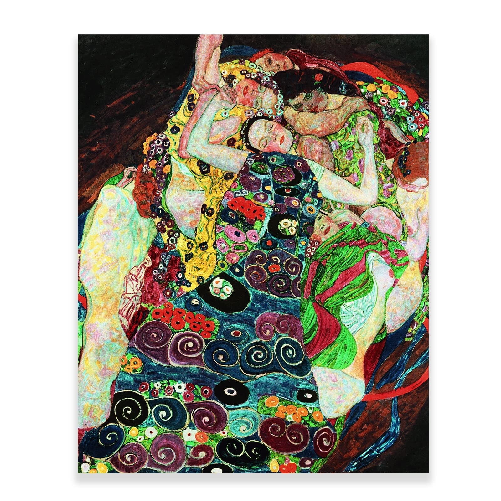 Gustav Klimt Canvas Prints - The Virgins by Gustav Klimt - Art Nouveau ...