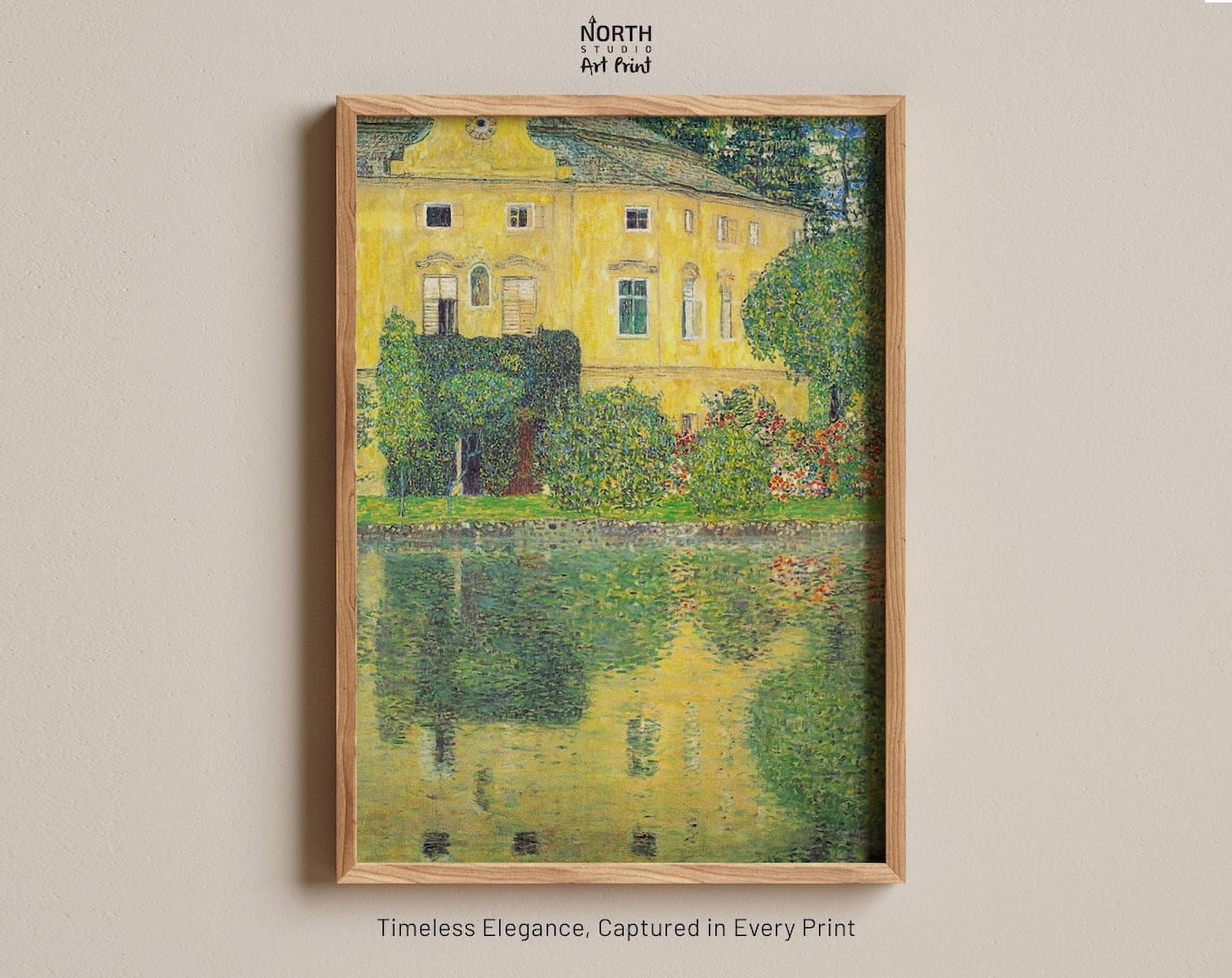 Gustav Klimt Castle Kammer On Lake Attersee Poster, Austrian Painter ...