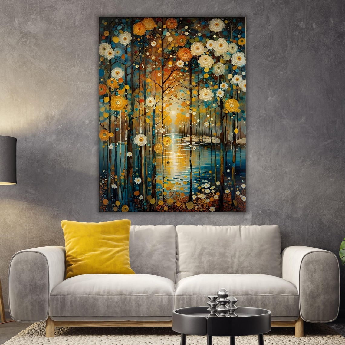 Gustav Klimt Flower Garden Poster, Klimt Exhibition Art, Unframed Paper ...
