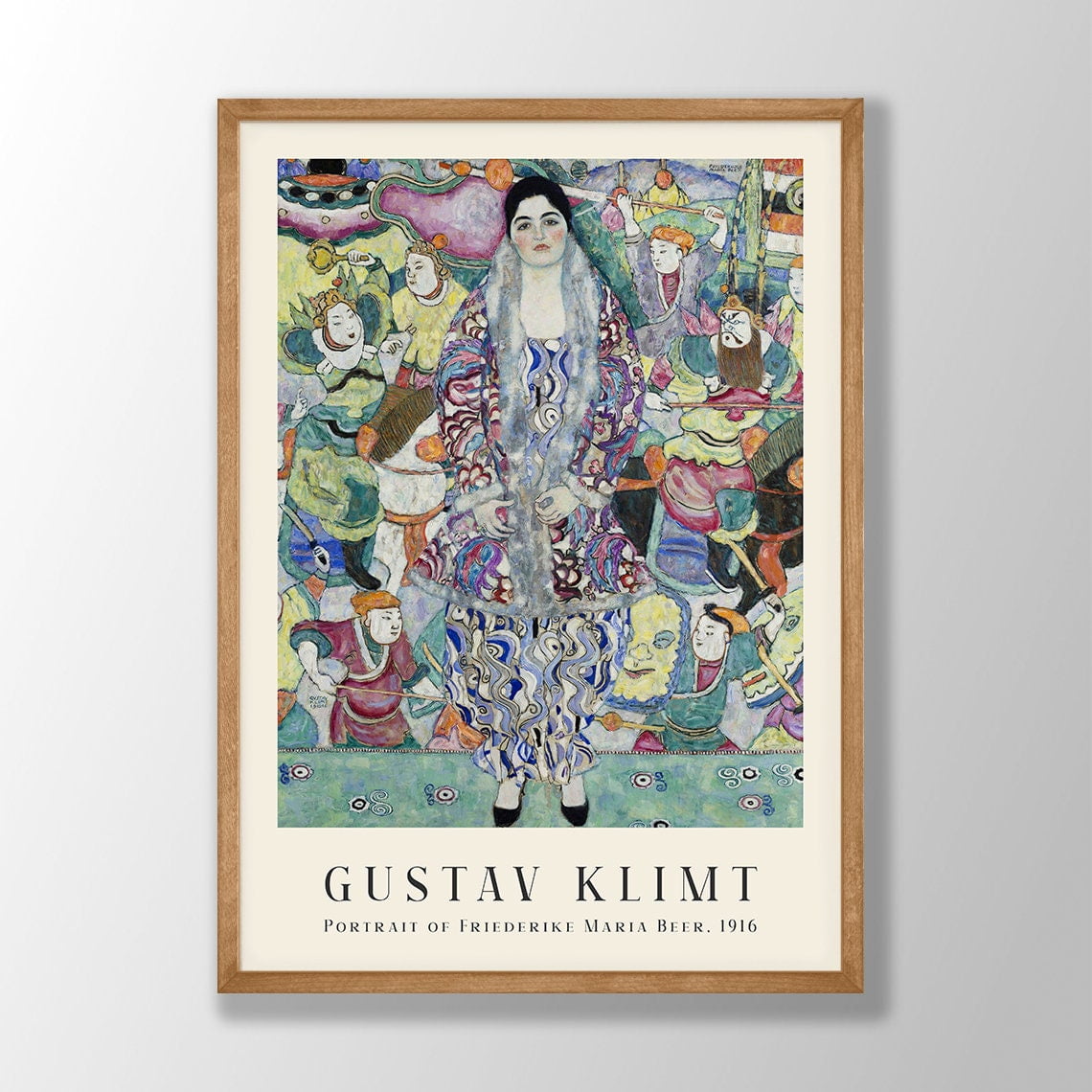 Gustav Klimt "Friederike Maria Beer" Art Nouveau Print #1661, Unframed ...