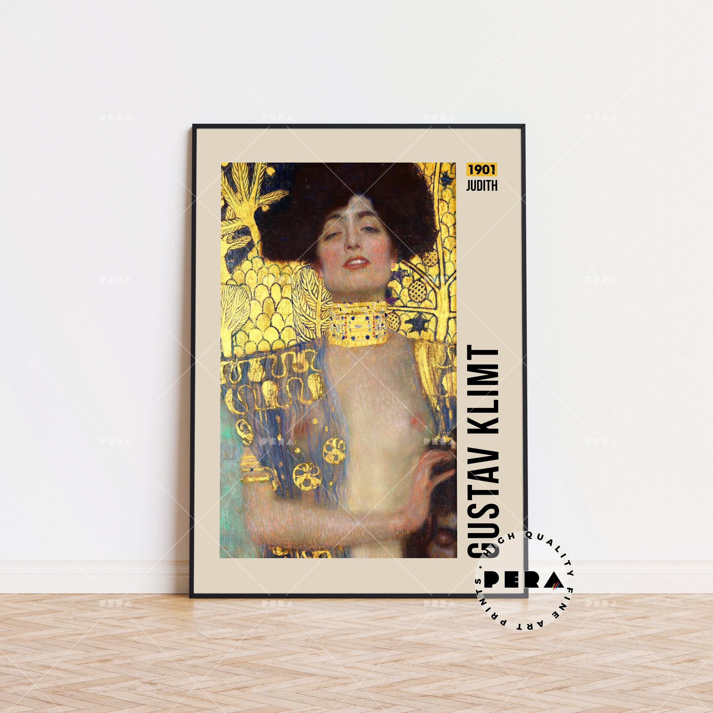 Gustav Klimt - Judith 1901 Print, Exhibition Poster, Vintage Poster ...