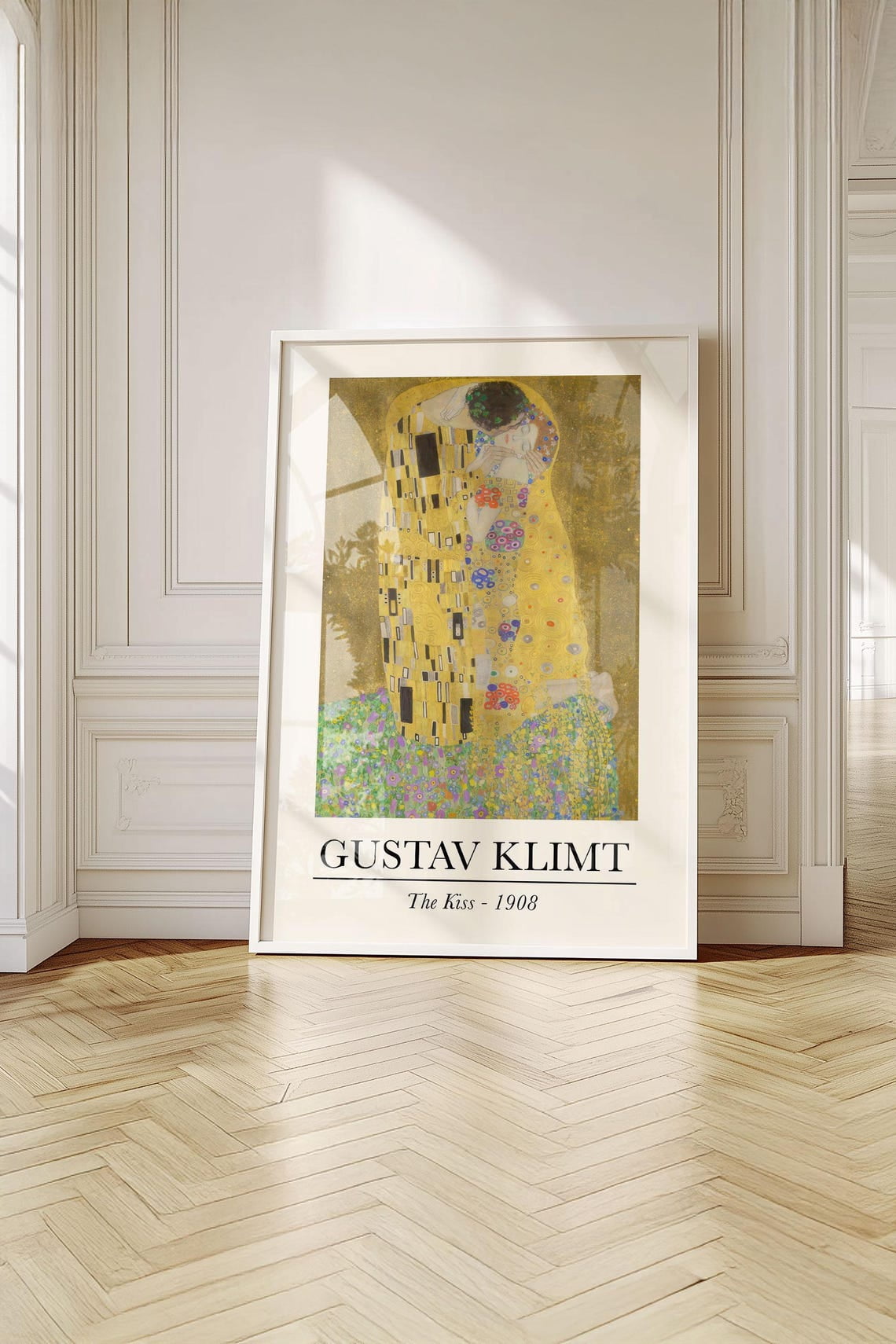 Gustav Klimt The Kiss Print, Unart Nouveau Wall Decor, Classic Famous ...
