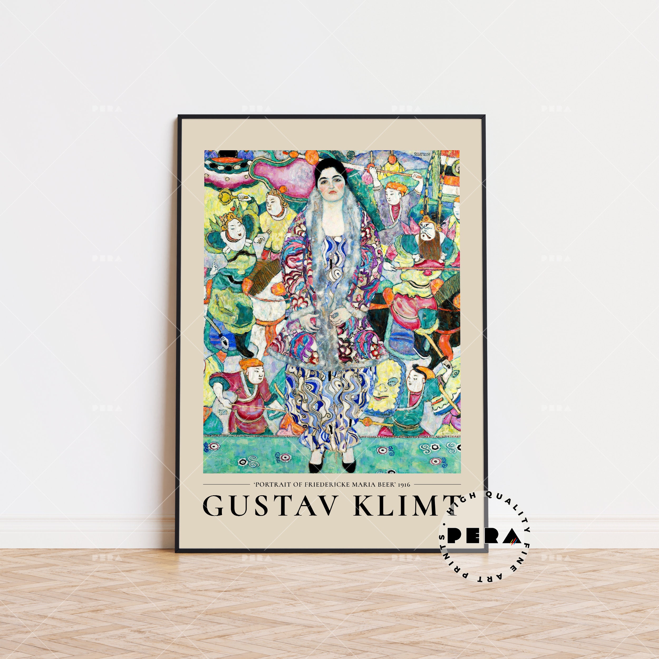 Gustav Klimt Poster, Friedericke Maria Beer, Exhibition Poster, Vintage ...