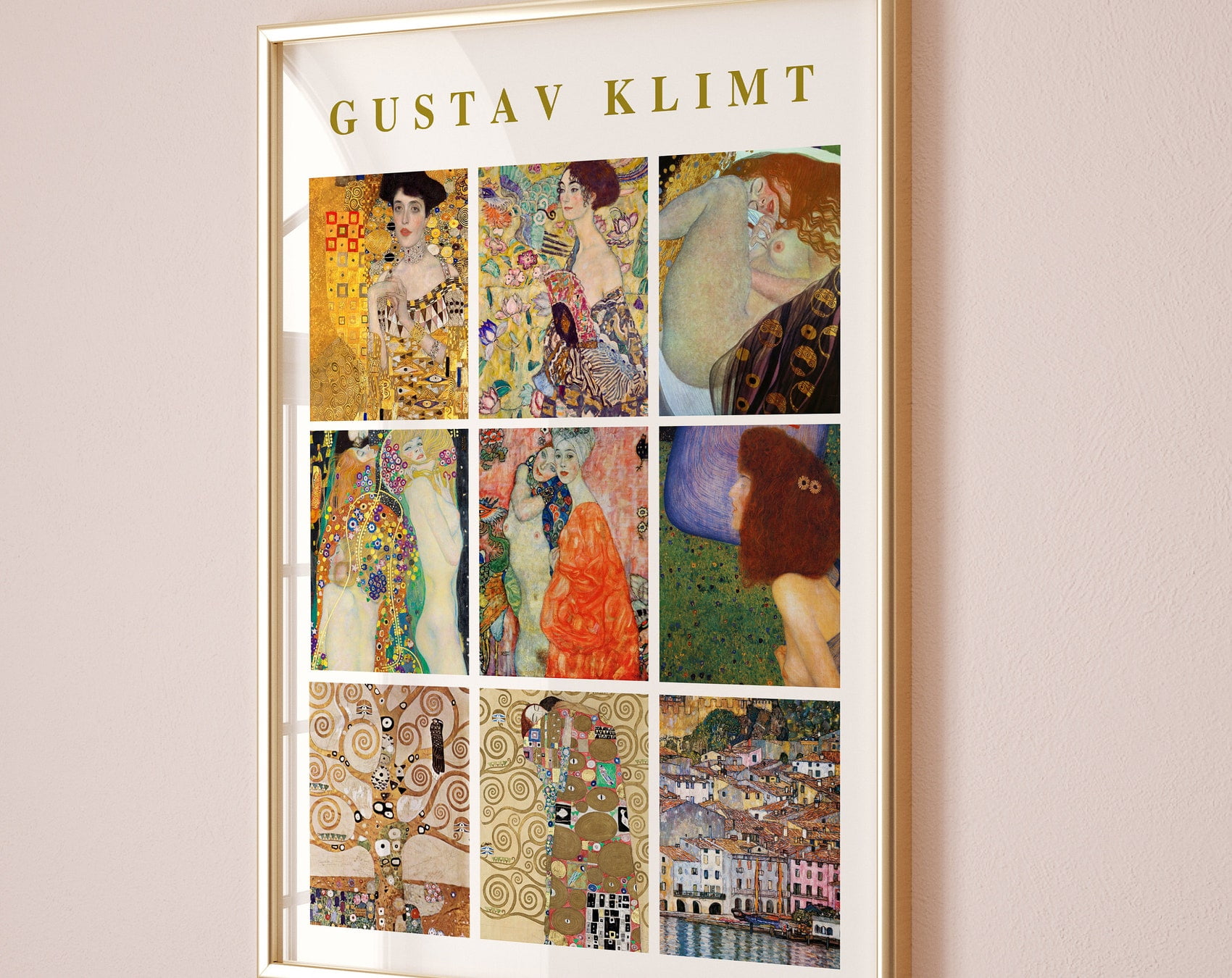 Gustav Klimt Print, Gustav Klimt Wall art, Klimt poster, Gallery Wall ...