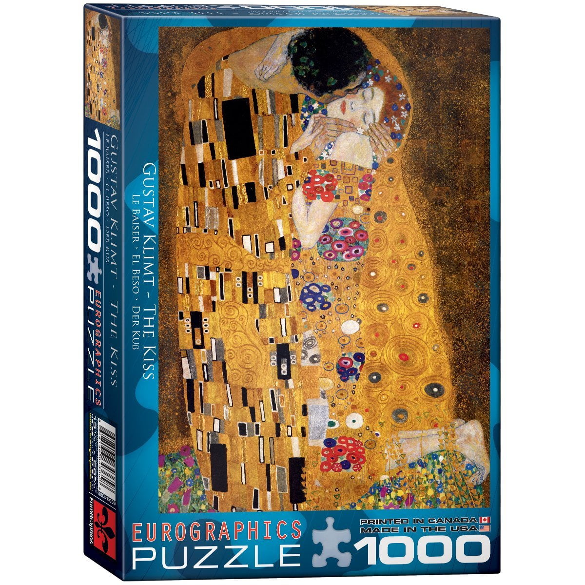 Gustav Klimt The Kiss 1000 Piece Jigsaw Puzzle by Eurographics ...