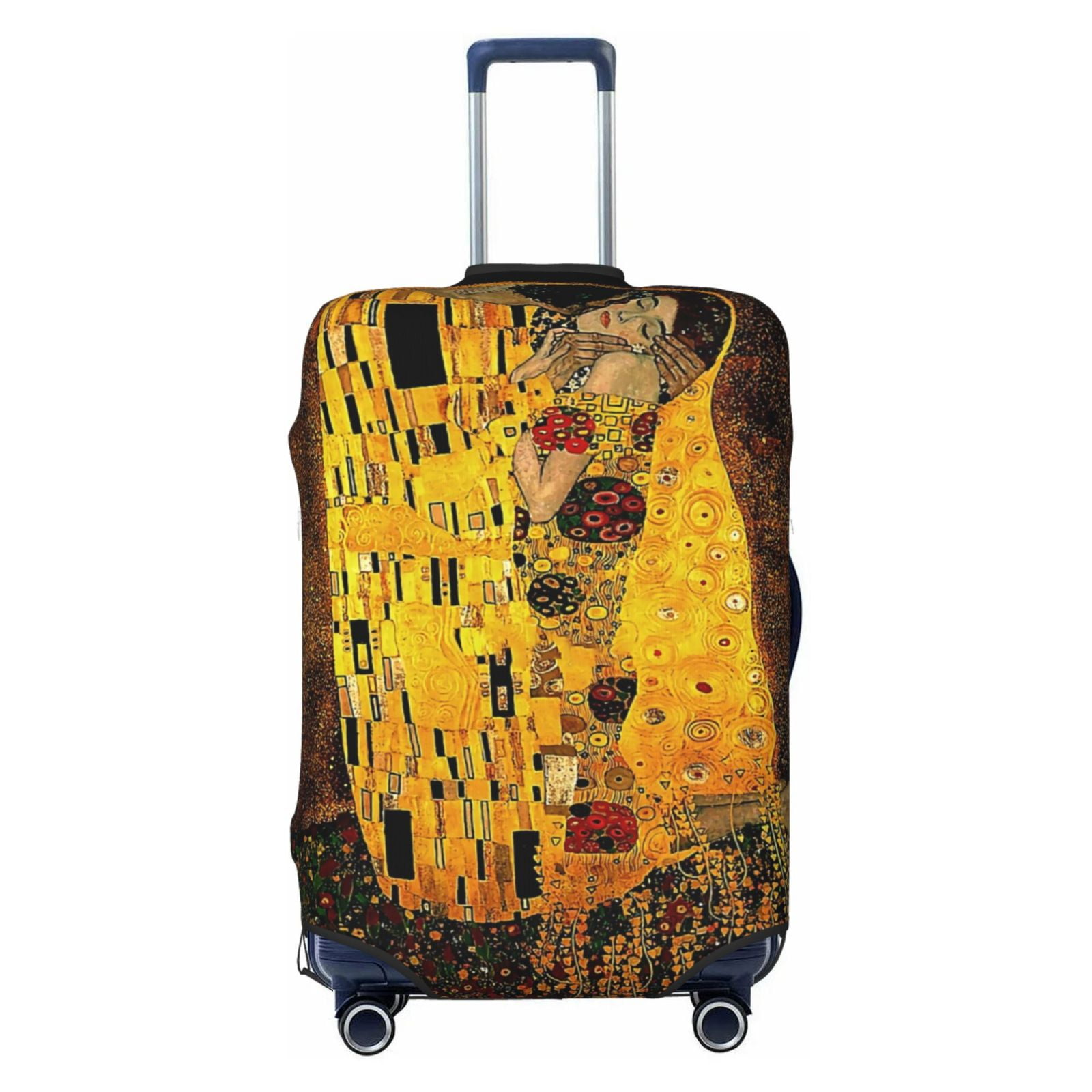 Gustav Klimt The Kiss Luggage Cover Approved Travel Suitcase Protector ...