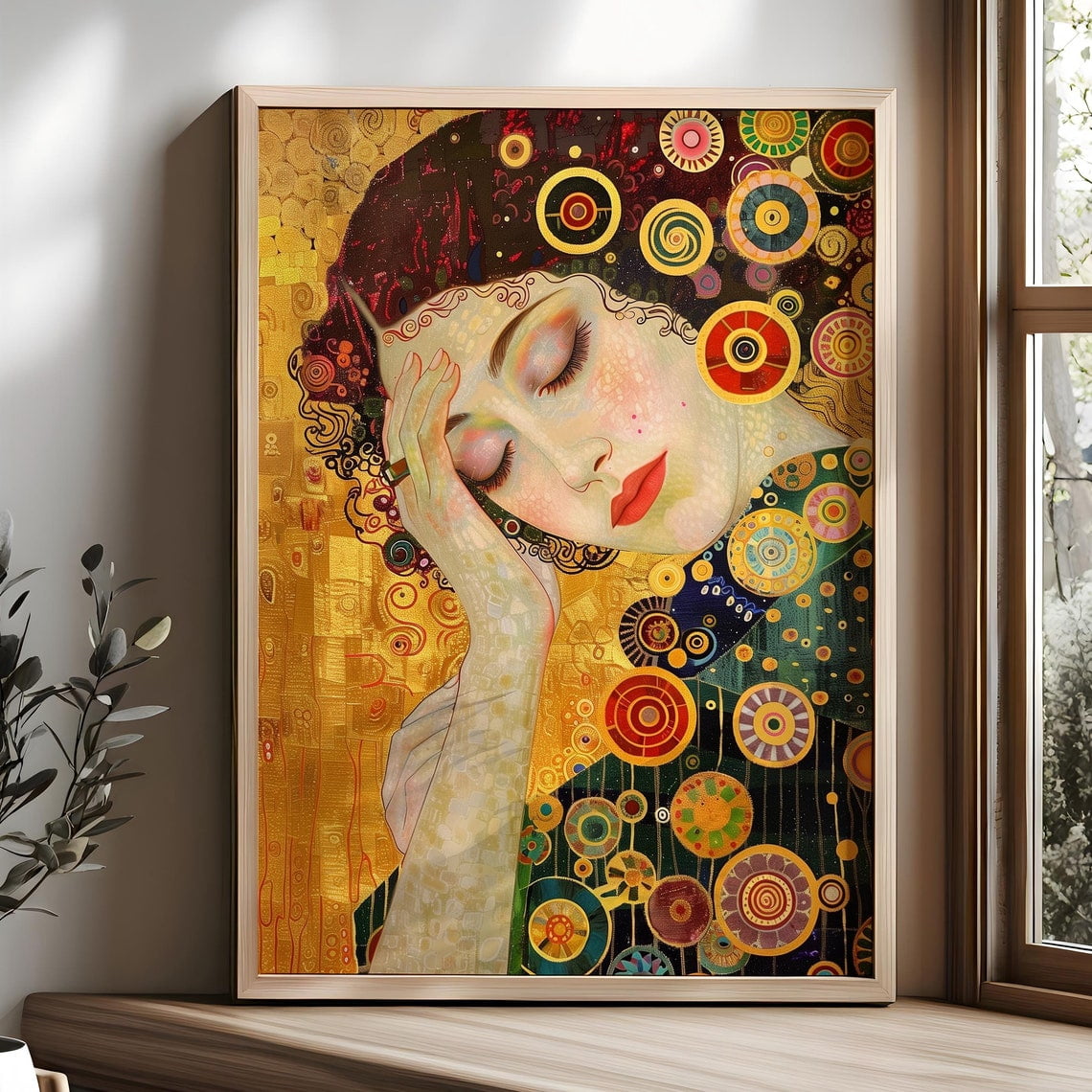 Gustav Klimt Woman Print, Gustav Klimt Inspired Art, Gustav Klimt Home ...