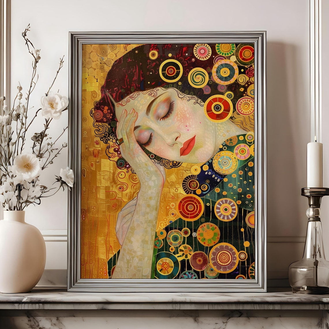 Gustav Klimt Woman Print, Gustav Klimt Poster, Gustav Klimt Home Decor ...