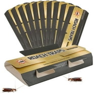 bugmd Cockroach Catcher 2 Pack, 24 Roach Traps with Bait, Sticky Glue ...