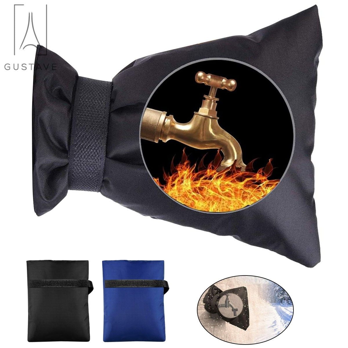 Gustave 1PC Faucet Cover for Winter, Large Faucet Protector with Hook ...