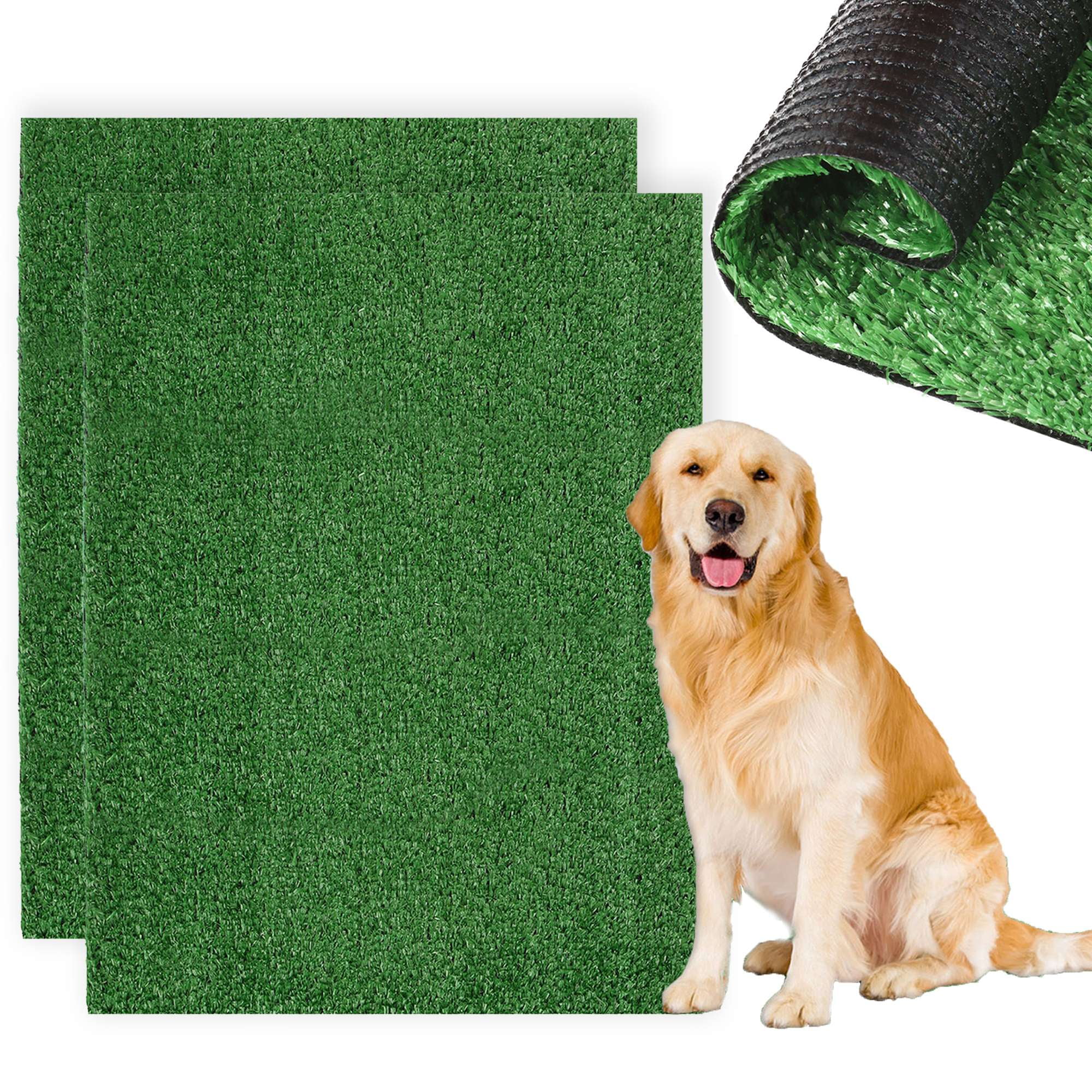 Gustave Artificial Dog Grass Pee Pads 20x16 In Washable Reusable Pet ...
