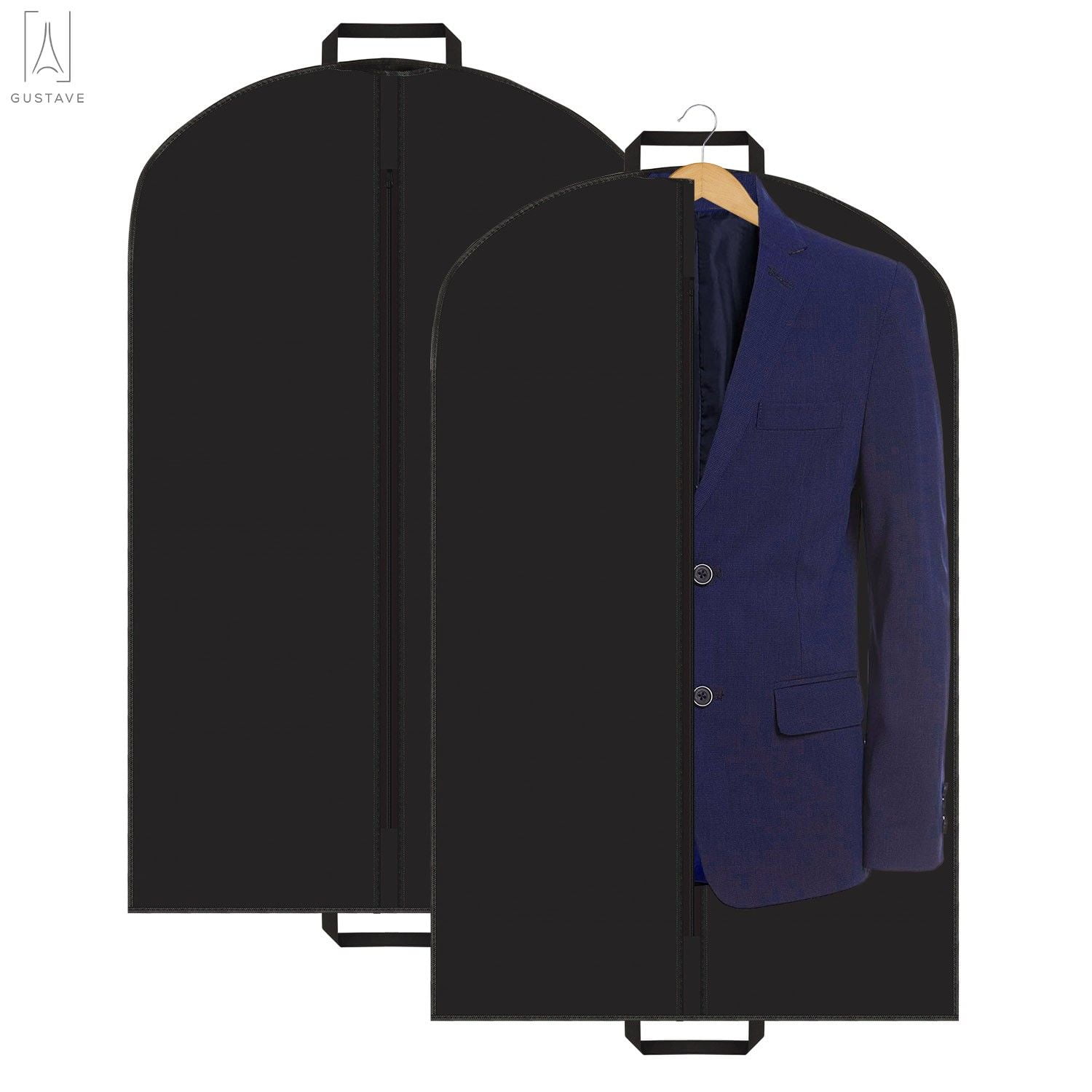 Gustave 2 Pack Garment Bags for Storage Dust-Proof Suit Bags Garment ...